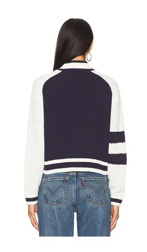 Central Park West Cable Sleeve Knit Bomber