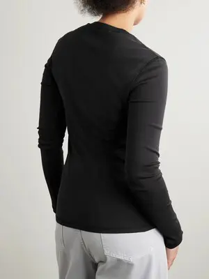 LEMAIRE Cotton-jersey T-shirt - Black