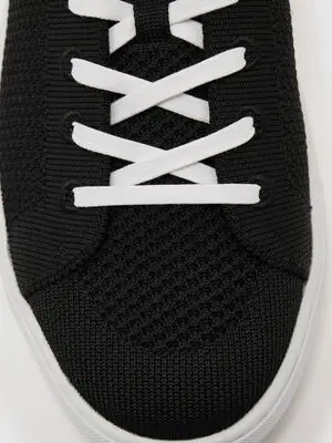 REISS Finley Knitted Low-top Trainers - Black