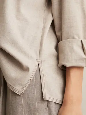 REISS Nova Relaxed Long-sleeve Shirt
