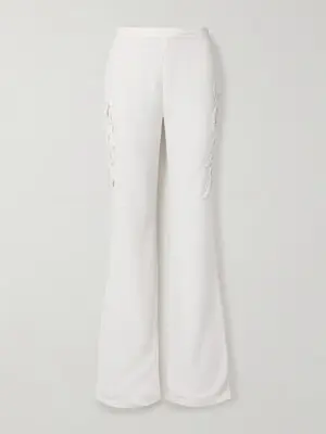 Zuhair Murad Embellished Cady Flared Pants