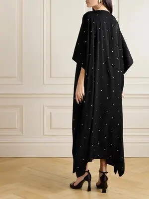 Stella McCartney Crystal-embellished Kaftan - Black