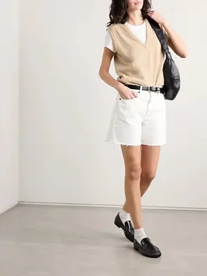 SLVRLAKE Sienna Denim Shorts - White