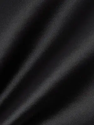 LISA YANG Silk-satin Mini Skirt - Black