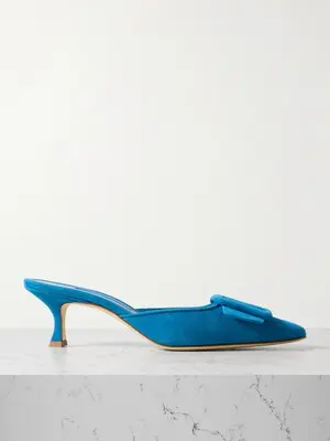 Women's Manolo Blahnik Blue Mules Clogs