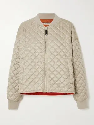 Max Mara Licia Quilted Shell Bomber Jacket