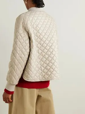 Max Mara Licia Quilted Shell Bomber Jacket