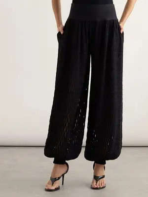 Alaïa Open-knit Balloon Pants