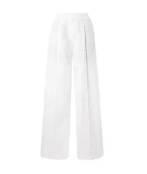 Women's White Wide-Leg Pants