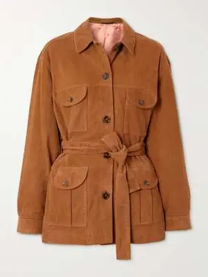 BLAZÉ MILANO Viva Belted Suede Jacket