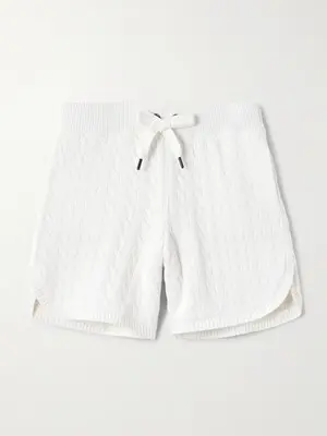 Brunello Cucinelli Cable-knit Cotton Shorts