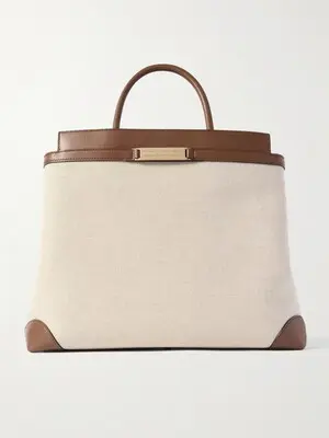 Bally Deco Daily Leather-trimmed Canvas Tote