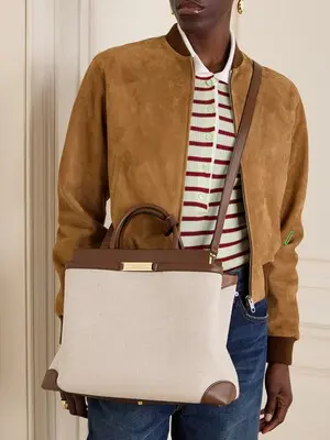 Bally Deco Daily Leather-trimmed Canvas Tote