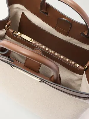 Bally Deco Daily Leather-trimmed Canvas Tote