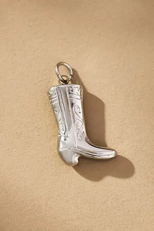 BOXBAR Cowboy Boot Charm - Silver