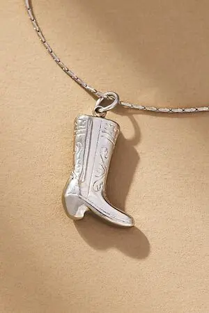 BOXBAR Cowboy Boot Charm - Silver