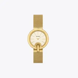 Tory Burch Pierced Watch - Ivory/gold