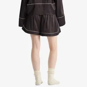 Off-White Satin Pyjama Shorts