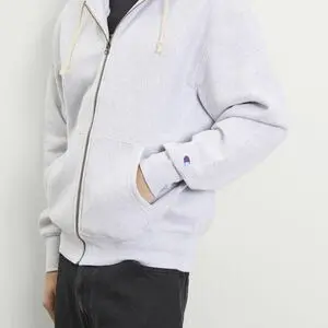 Champion Reverse Weave Fleece Zip Hoodie - Grey