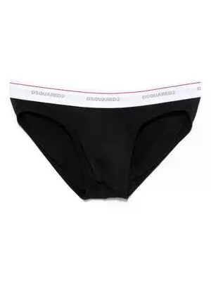 Dsquared2 Logo-waistband Briefs - Black