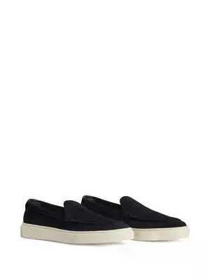 Woolrich Suede Slip-on Loafers - Blue