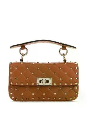 Valentino Garavani Rockstud Spike Tote - Brown
