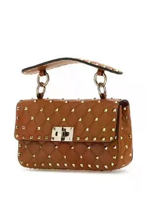 Valentino Garavani Rockstud Spike Tote - Brown