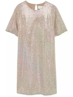 Giuseppe Di Morabito Crystal-embellished Mini Dress - Neutrals