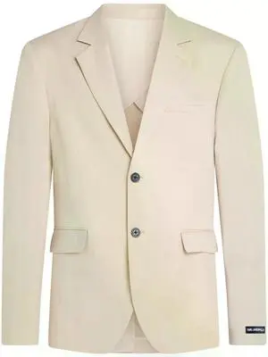 Karl Lagerfeld Notch Lapels Blazer - Neutrals