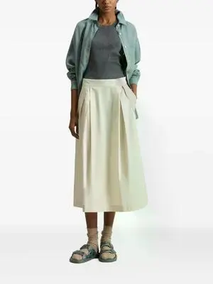 Woolrich Full Midi Skirt - Neutrals