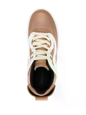 Stella McCartney S-wave 1 Faux-leather Sneakers - Brown
