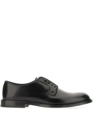 DOUCAL'S Leather Derby Shoes - Black