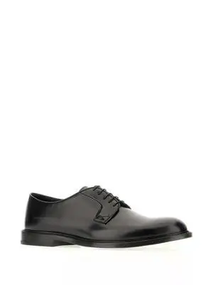 DOUCAL'S Leather Derby Shoes - Black
