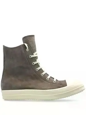 Rick Owens Brushed-finish Sneakers - Grey