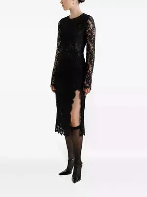Dolce & Gabbana Floral-lace Midi Dress