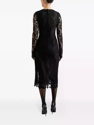 Dolce & Gabbana Floral-lace Midi Dress