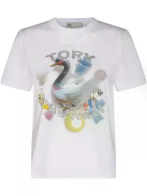 Tory Burch Logo-print T-shirt - White