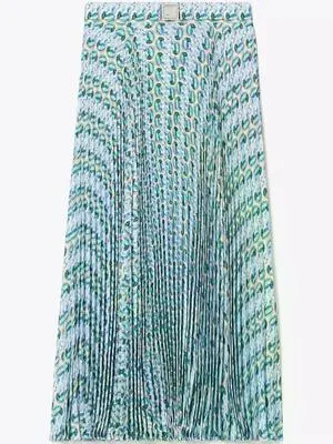 Tory Burch Abstract-pattern Print Midi Skirt