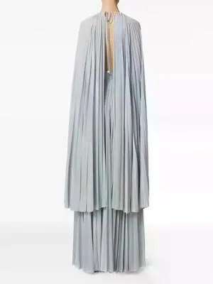 Elisabetta Franchi Cape-design Lurex Gown