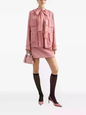 Dolce & Gabbana Dna Single-breasted Tweed Jacket - Pink
