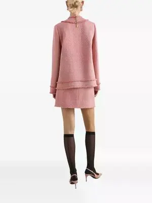 Dolce & Gabbana Dna Single-breasted Tweed Jacket - Pink