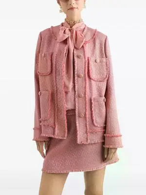 Dolce & Gabbana Dna Single-breasted Tweed Jacket - Pink