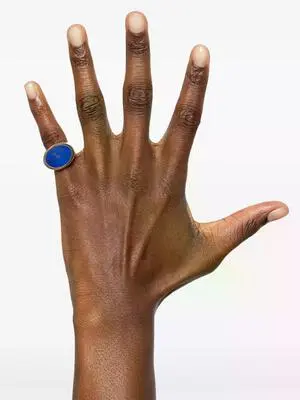 ILARIA ICARDI 18k Yellow Lapis Lazuli Signet Ring