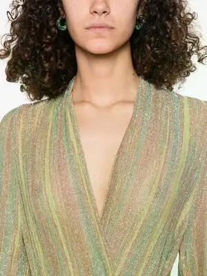 FORTE_FORTE Lurex Midi Dress - Green