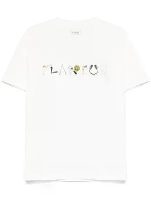 FLANEUR Logo-print T-shirt - White