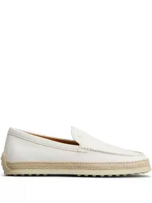TOD'S Leather Loafers - White