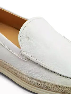 TOD'S Leather Loafers - White