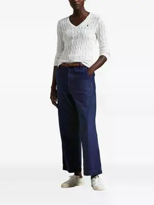 Polo Ralph Lauren Wide Leg Trousers - Blue