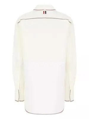 Thom Browne Striped-trim Shirt