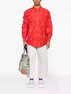 Marni Cut-out Detail Cotton Shirt